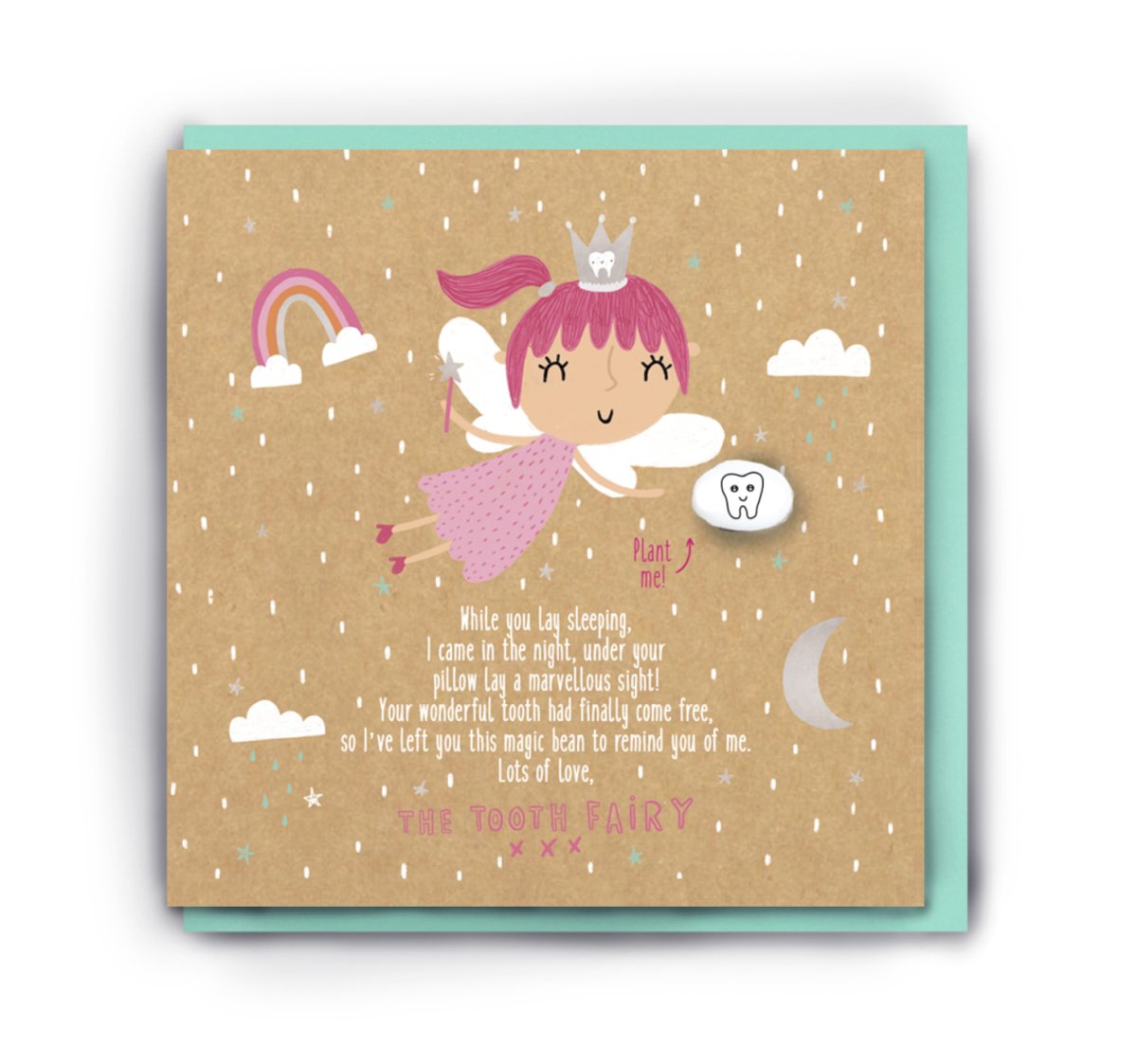 Girls Magical Tooth Fairy Letter – Just Blue Or Pink