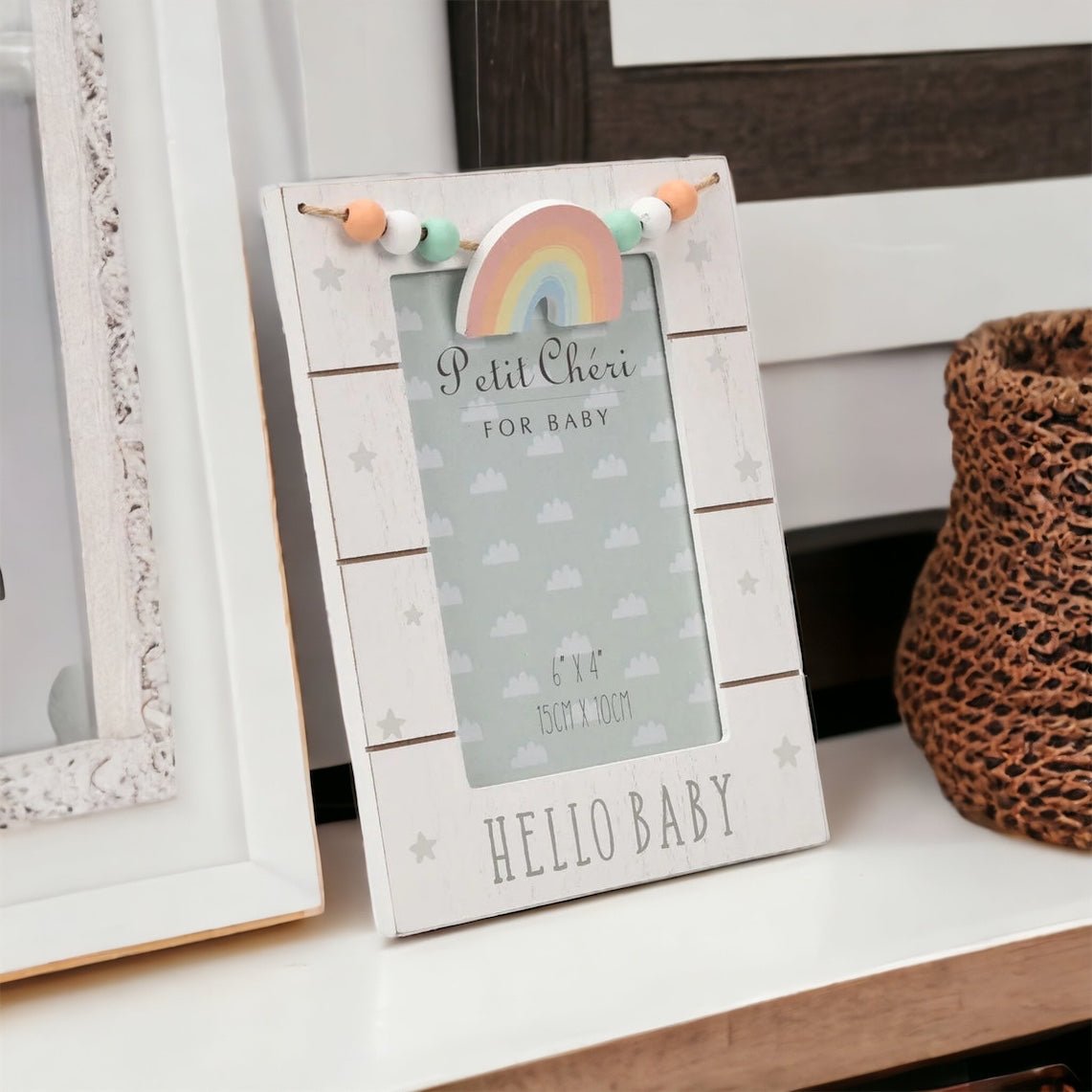 Hello Baby Photo Frame – Just Blue Or Pink