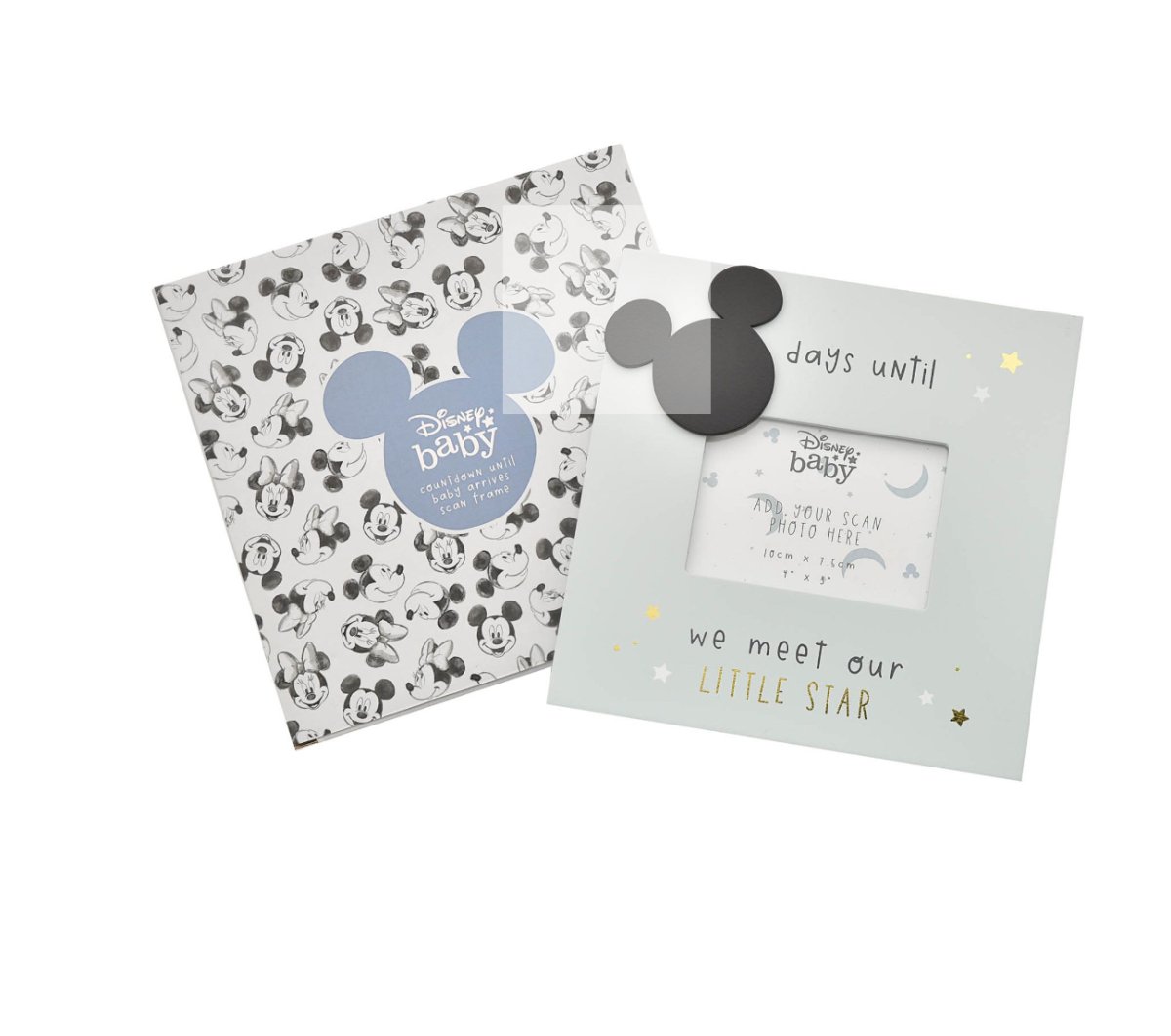 Blue Mickey Mouse Countdown Scan Frame|Perfect for Baby Boy's Nursery ...