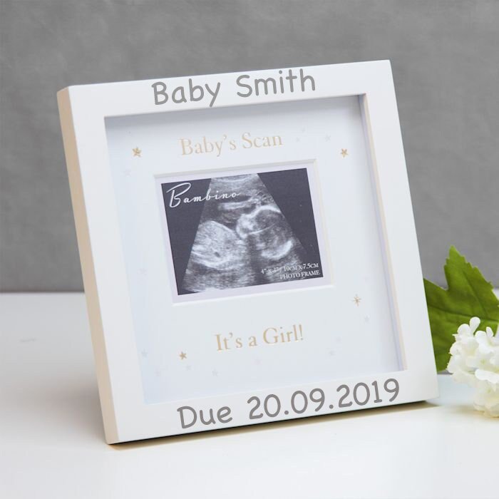 Personalised It's a Girl Scan Photo Frame | First Scan Picture Frame ...