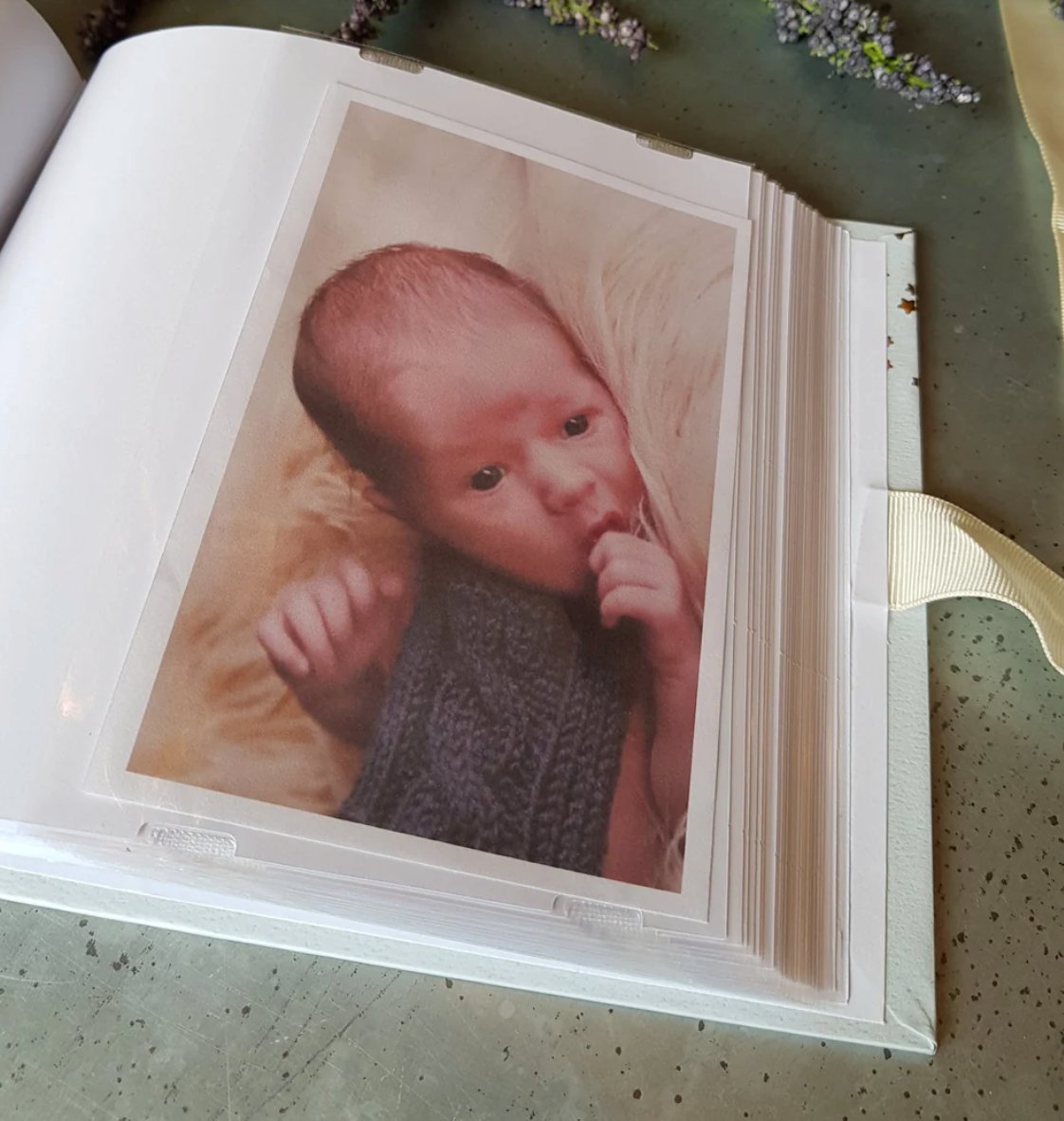 Personalised Gorgeous Baby Boy Photo Album – Just Blue Or Pink