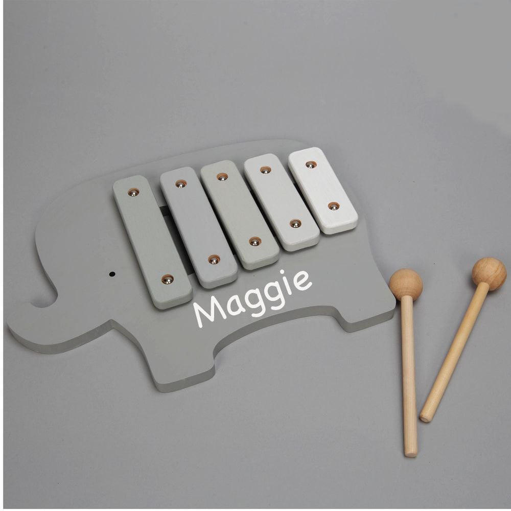 Personalised Wooden Elephant Xylophone